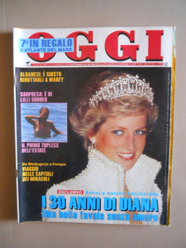 Oggi N°27 1991 30 Anni Lady Diana Lilli Gruber Gloria Guida Julia